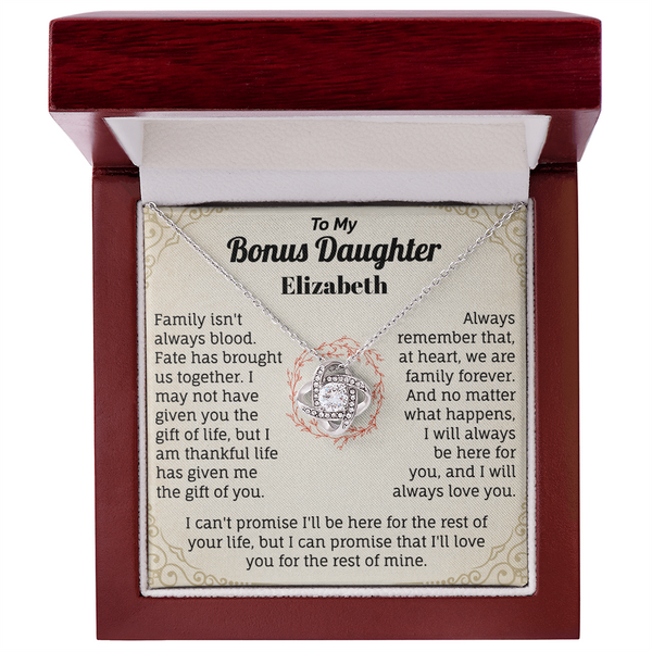 To My Bonus Daughter Personalized Name Necklace. – Zee Jewel LLC